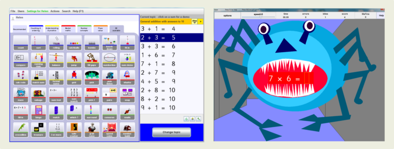 The games - Numbershark - Wordshark & Numbershark