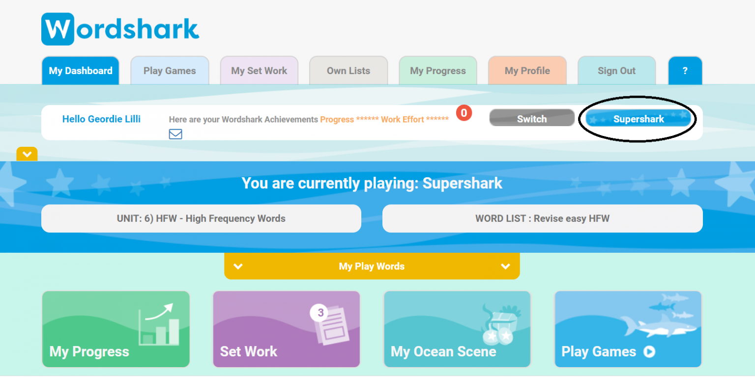 Placement test & Automatic progression - Wordshark - Wordshark ...