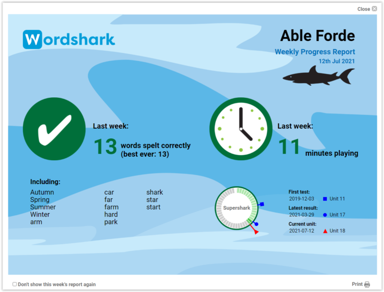Wordshark Online - take a look for yourself! - Wordshark & Numbershark